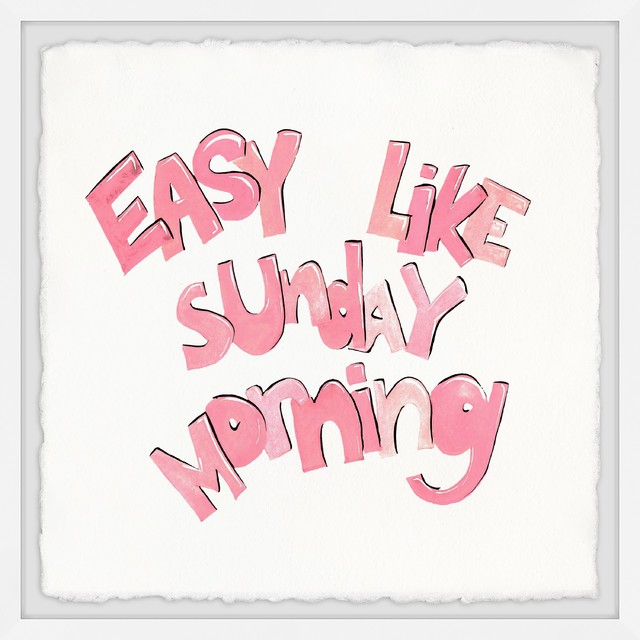 "Easy like Sunday Morning III" Framed Painting Print, 18"x18 ...