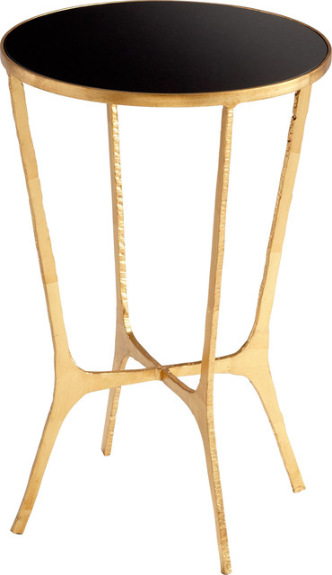 Cyan Design Floyd Glass Top Table, Gold - Contemporary - Side Tables ...