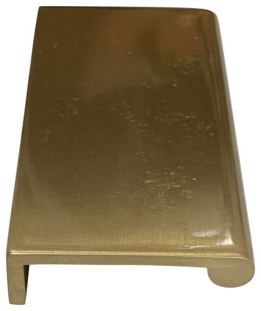 Solid Brass Edge Pull 4"x1.5" - Transitional - Cabinet And Drawer ...