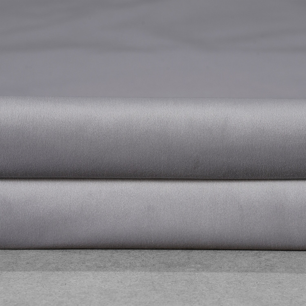 Cascade Grey Royal Lux Velvet Fabric Sample, 4Wx4L, 4W x 4L ...