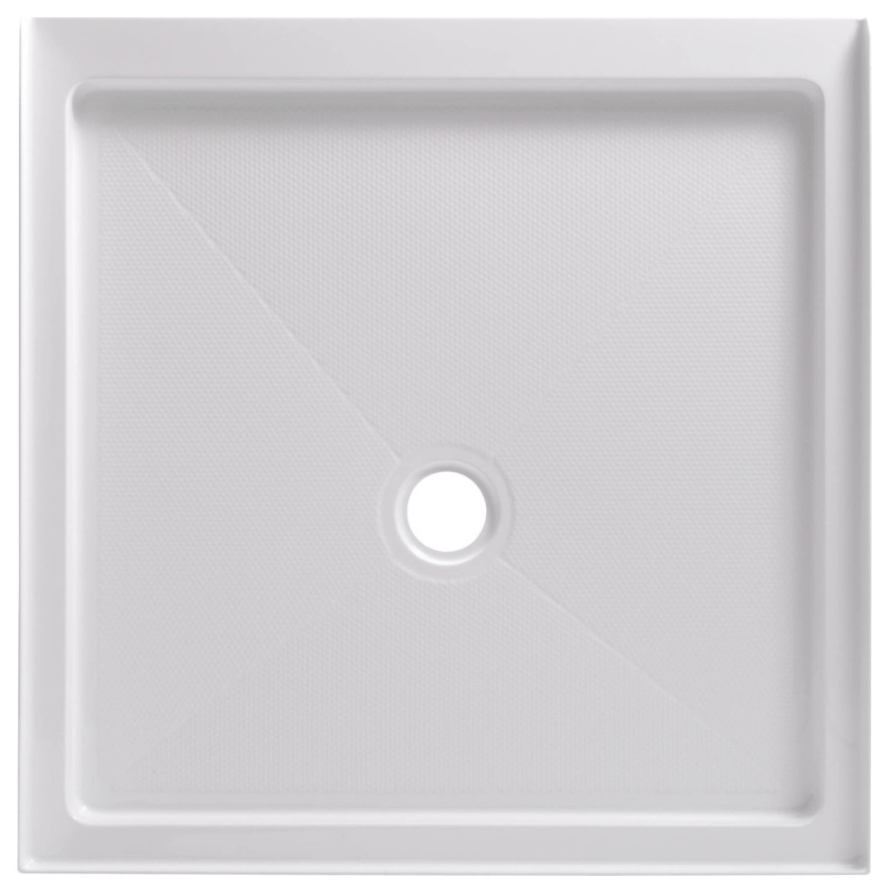 CRAFT + MAIN 3636C 36" x 36" Square Shower Base - Shower Pans And Bases ...