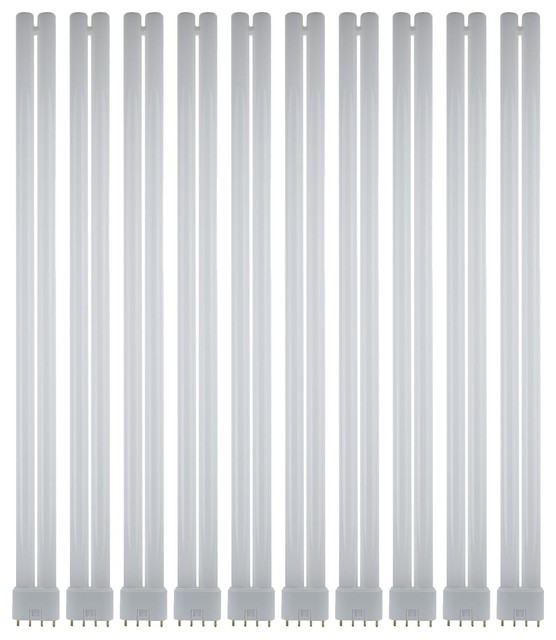 10 Pack Sunlite 40 Watt Ft 4 Pin Twin Tube, 2G11 Base, Warm White - Contemporary - Compact ...