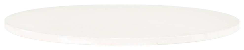 54" White Concrete Round Dining Table Top (Mix and Match) - Modern ...