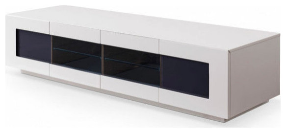 Melany Modern Small Gray TV Unit - Transitional - Entertainment Centers ...