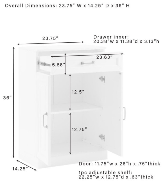 Stanton Kitchen Storage Cabinet - Traditional - Pantry Cabinets - by ...
