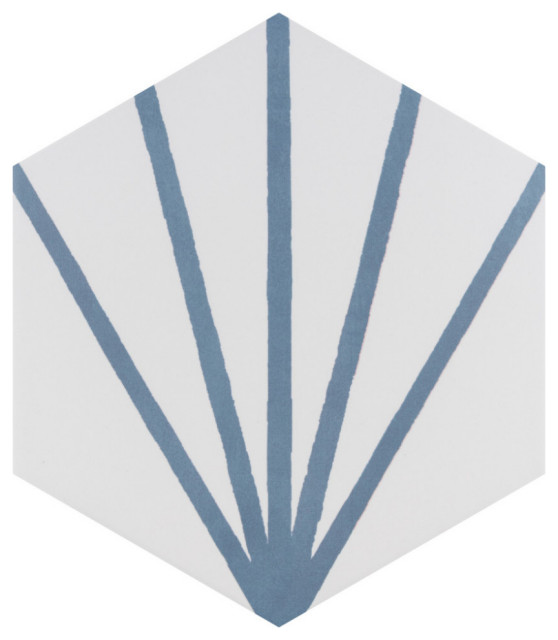Horizon Dawn Hex Ceramic Floor and Wall Tile - Contemporary - Wall And ...