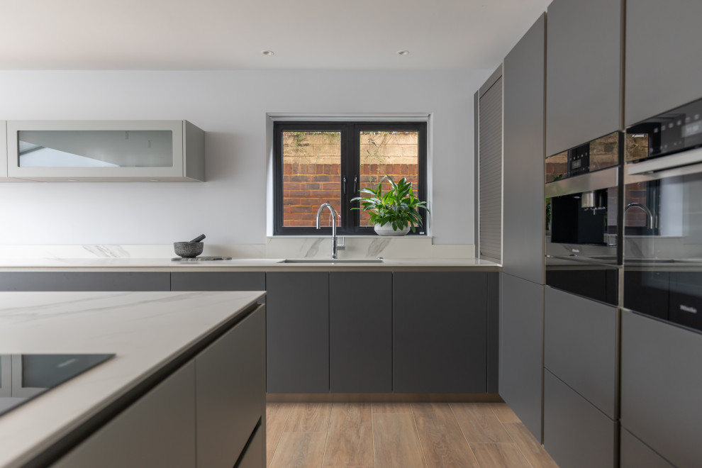 The Brighton House - RAL 7038 - Contemporary - Kitchen - Sussex - by ...