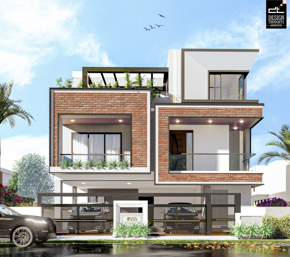 Modern Meets Rustic in a Lovely Duplex Home Architecture Design ...