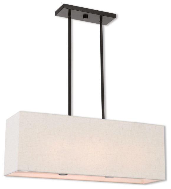 Livex Lighting 41154 Summit 3 Light 8"W Linear Chandelier ...