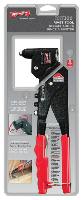 Arrow RHT300 Swivel Head Rivet Tool with 360-Degree Swivel Head - Hand ...