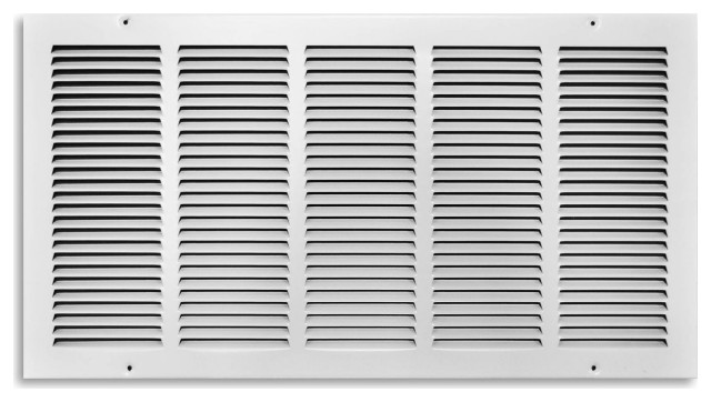 White Wall Return Air Grilles, 24"x12" - Transitional - Registers ...