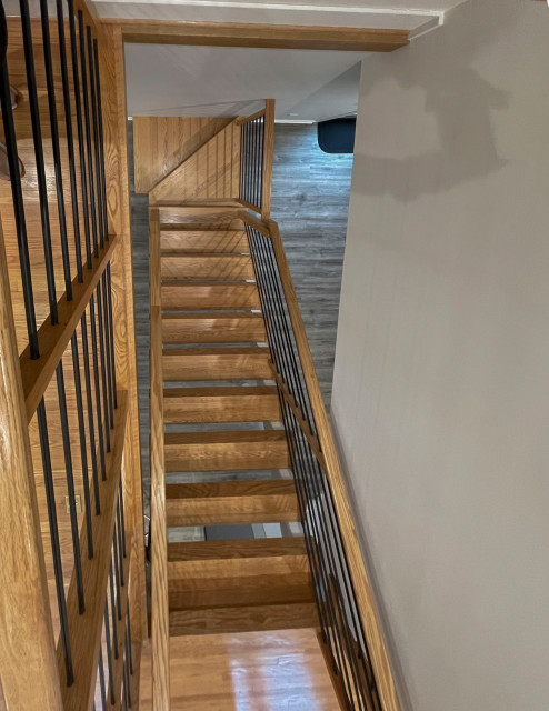 99_Modern & Open L-Shape-Winder Stair, Arlington VA 22207 - Staircase ...