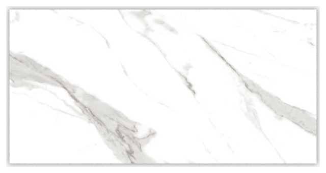 Premium Calacatta Polished 12x24 Porcelain Tile, 12X24 - Traditional ...