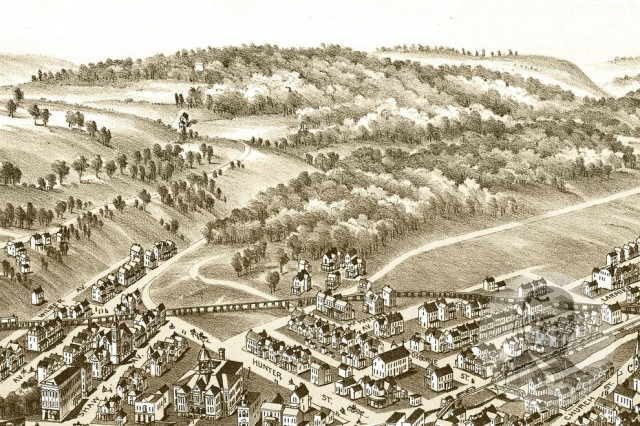 Old Map of Turtle Creek Pennsylvania 1897, Vintage Map Art Print, 18 ...