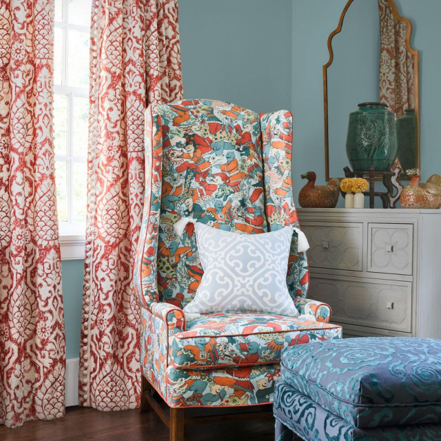 Surat Embroidery - Traditional - Drapery Fabric - by Scalamandre | Houzz