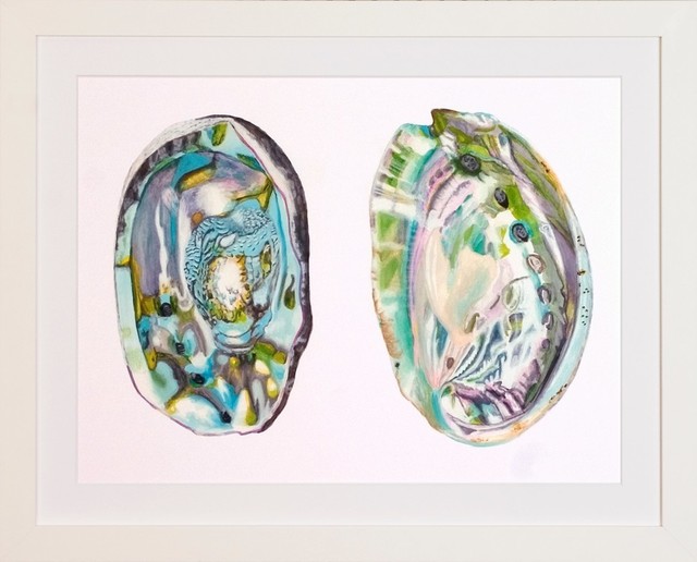 Abalone Shells Framed Art Print - Beach Style - Prints And Posters - by ...