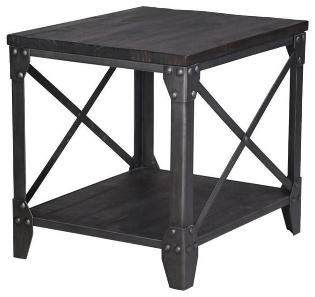 Milford Rectangular End Table - Industrial - Side Tables And End Tables ...