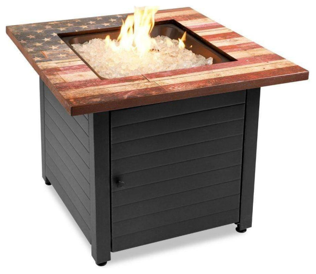 Endless Summer Liberty Outdoor LP Fire Pit With American Flag Top ...