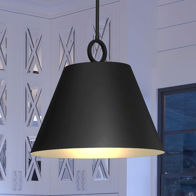 Luxury New Traditional Pendant, Midnight Black - Transitional - Pendant ...