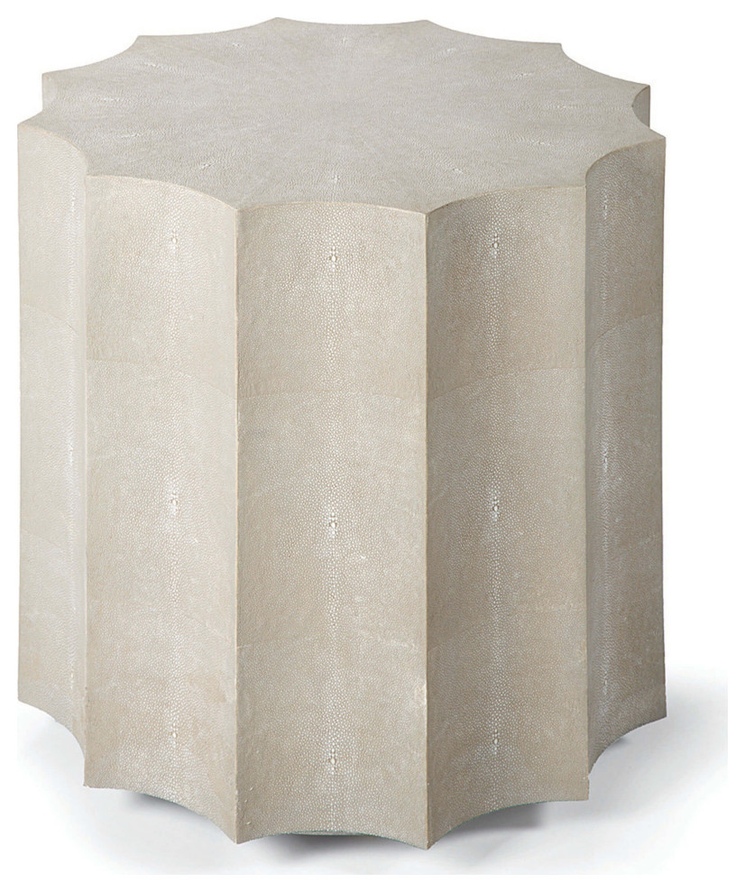 Marilyn Shagreen Scalloped Table - Contemporary - Side Tables And End ...