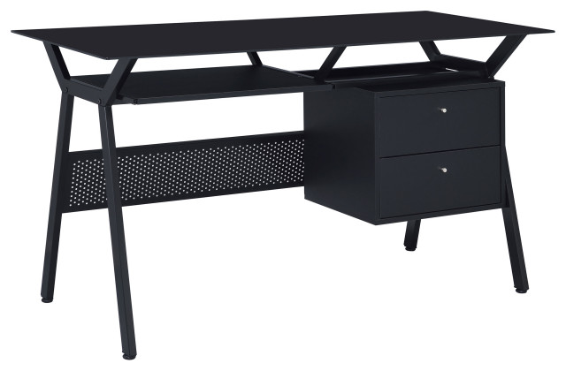 Weaving 2-drawer Computer Desk Black - Modern - Desks And Hutches - by ...