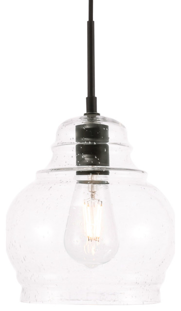 Elegant Lighting LD6198 Pierce 1 Light 8"W Mini Pendant - Transitional ...