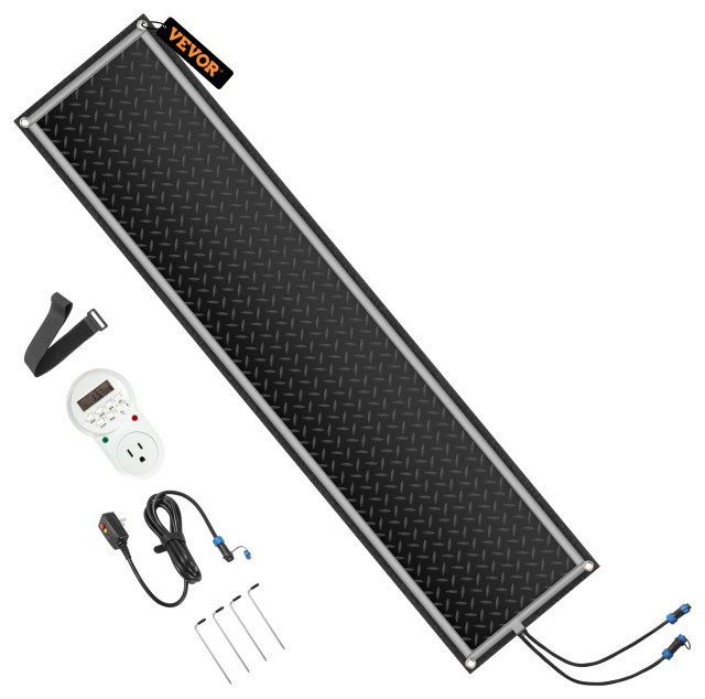 Vevor Snow Melting Mat Heated Stair Mat 10 X 48 Connectable With