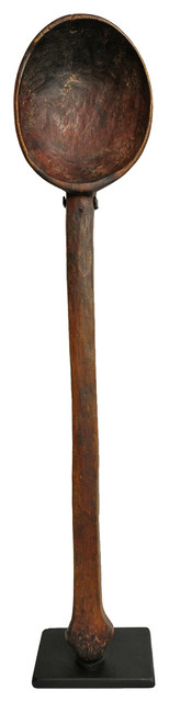 Consigned Nigerian Tribal Spoon - Rustic - Decorative Objects And ...
