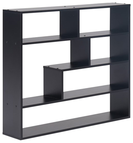 Danya B Large Rectangular Black Shelf Unit - Contemporary - Display And ...