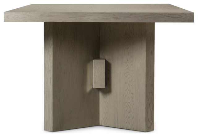 Taupe Oak Modern Dining Table | Andrew Martin Calvin, Medium - Transitional - Dining Tables - by ...