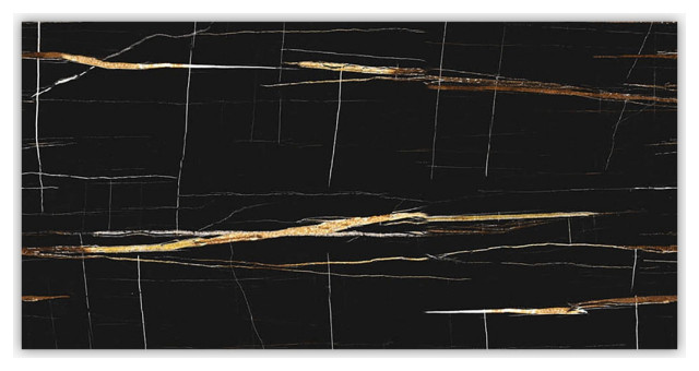 Sahara Noir Black Sand Textured 24x48 Porcelain Tile, 24x48 ...