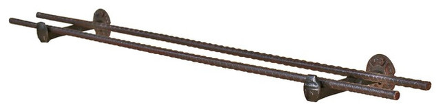 Railroad Spike Beer Train Rack, 44", Set of 6 - Industrial - Wine Racks ...