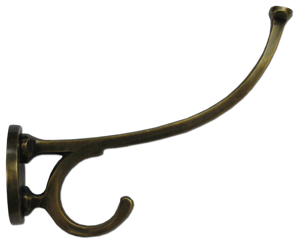 Round Back Hook - Traditional - Wall Hooks - by Handcrafted Hardware ...