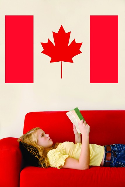 Decal, National Flag Of Canada Canadian 20x40", 20X40 - Contemporary ...