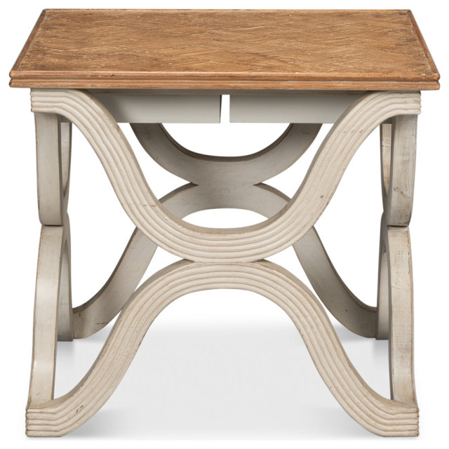 Wavy Side Table Stone Gray - French Country - Side Tables And End ...