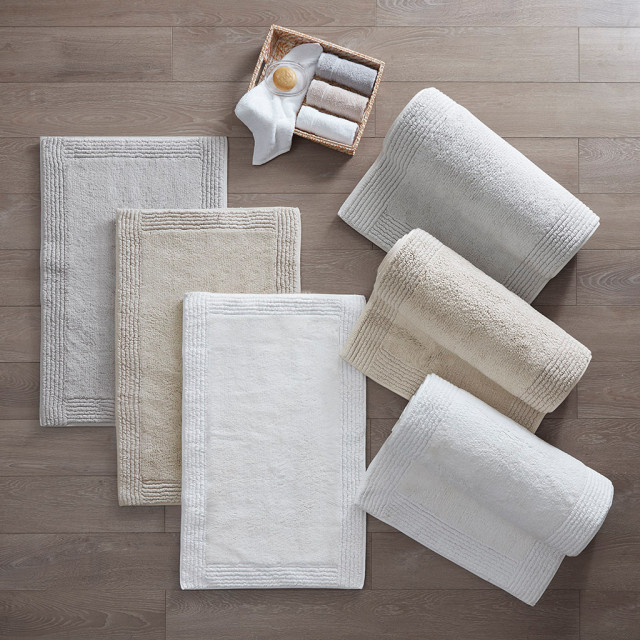 Madison Park Signature Splendor 100% Cotton Tufted 3000GSM Reversible ...