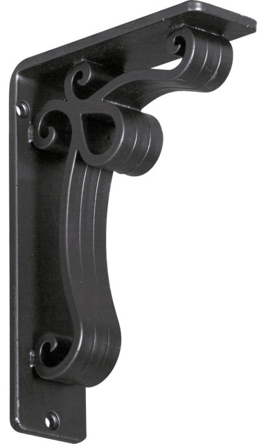 Orleans Wrought Iron Bracket, 2"Wx5 1/2"Dx8"H - Traditional - Brackets ...