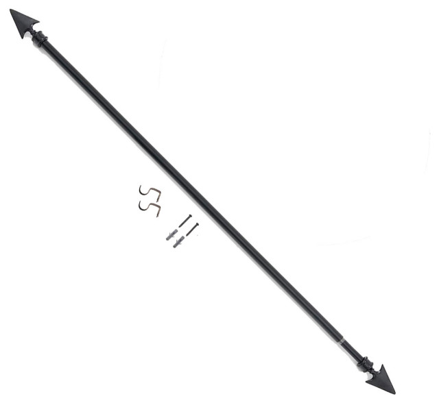 Black Arrow Rod Set - Large - Southwestern - Curtain Rods - by J ...