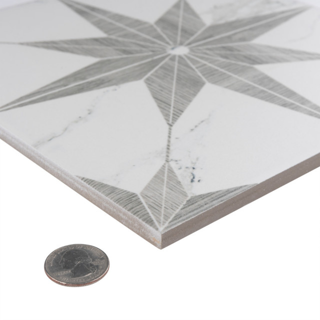 Llama Stella Loire Porcelain Floor and Wall Tile, Noce - Contemporary ...