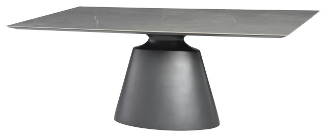 Taji Grey Ceramic Dining Table, HGNE321 - Transitional - Dining Tables - by Timeout PRO | Houzz