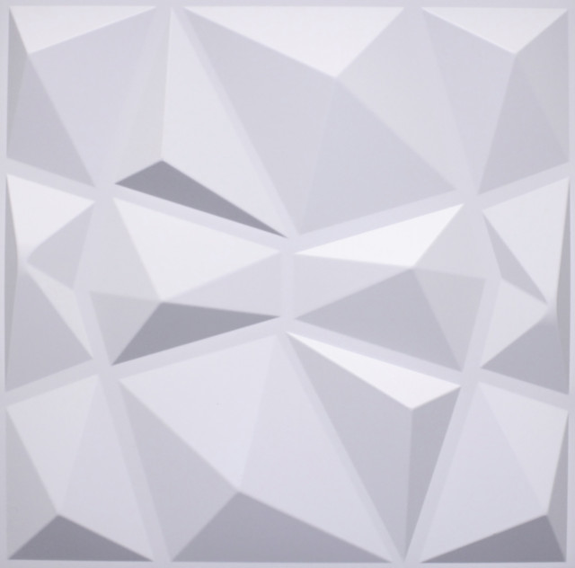 White Diamond 3D Wall Panels - Contemporary - Wall Panels - by Dundee ...