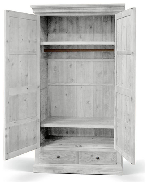 Rustic Solid Wood Wardrobe - Farmhouse - Armoires And Wardrobes - by ...