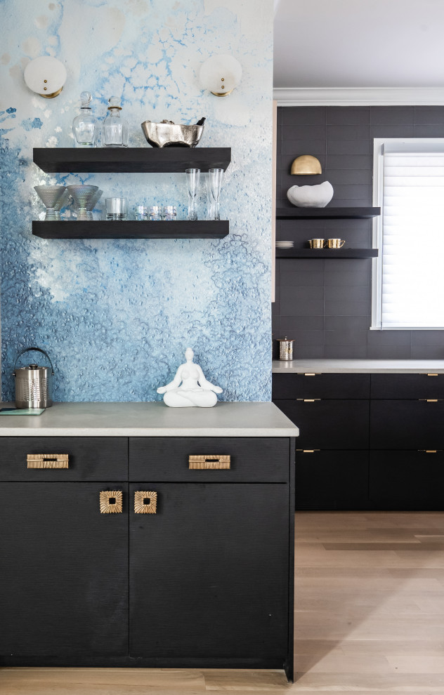 Bold & Beautiful Kitchen Reno - Home Bar - New York - by House of ...