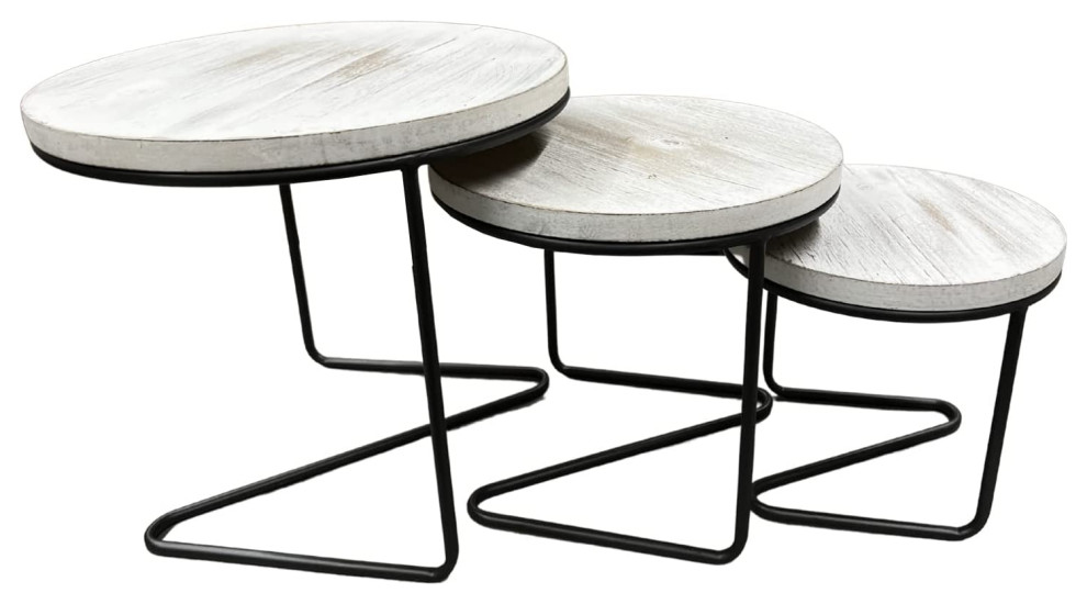 Round Wooden Display Risers, 3-Piece Set Round Wire Display Risers ...