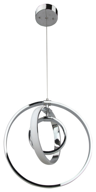 3-Light LED Array Pendant Light in Chrome Finish - Modern - Pendant ...