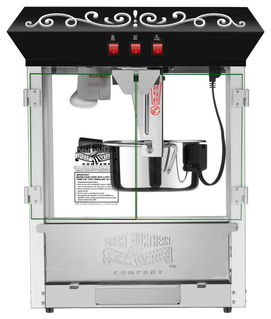 Perfect Popper Popcorn Machine 10oz Stainless-Steel Kettle, Warming ...