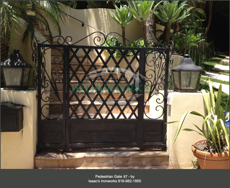 Custom Iron Pedestrian Gate Design, Fabrication and Installation since ...