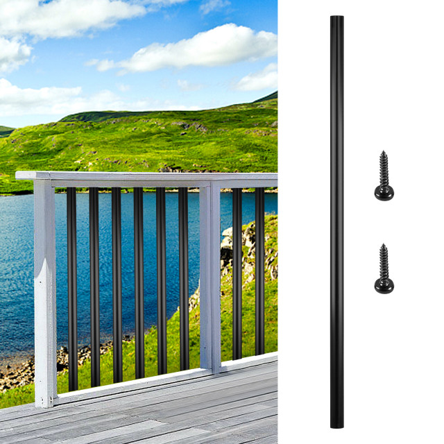 Deck Balusters Metal Deck Spindles 51 Pack Aluminum Alloy Railing, 26 ...