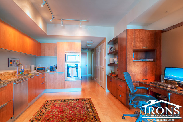 Escala Condo Custom Built-In Work Station - Contemporary - Seattle - by ...