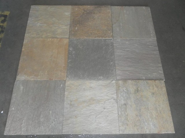Eldorado Slate Tiles, Natural Cleft Face, Gauged Back Finish, 16"x16 ...